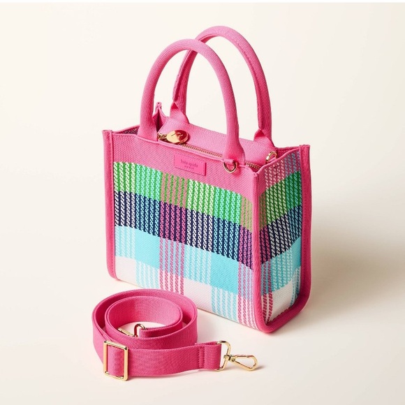 kate spade | Bags | New Kate Spade X Target Plaid Knit Crossbody ...
